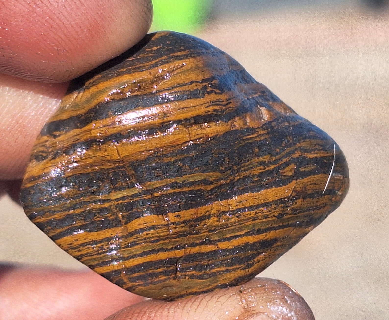 C10 MAGNETIC Genesis Stone Wyoming BIF Banded Ironstone Magnetite ...