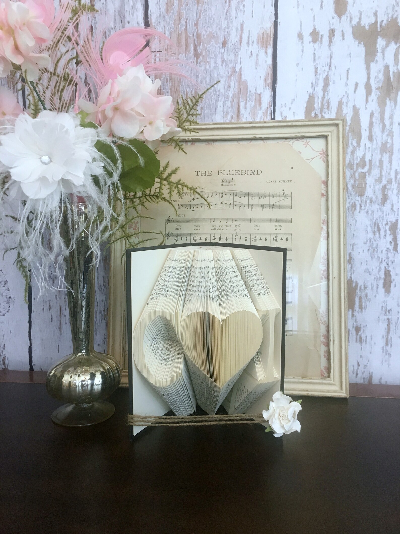 Folded Book Art Girlfriend Gift Personalised Gift Couple | Etsy