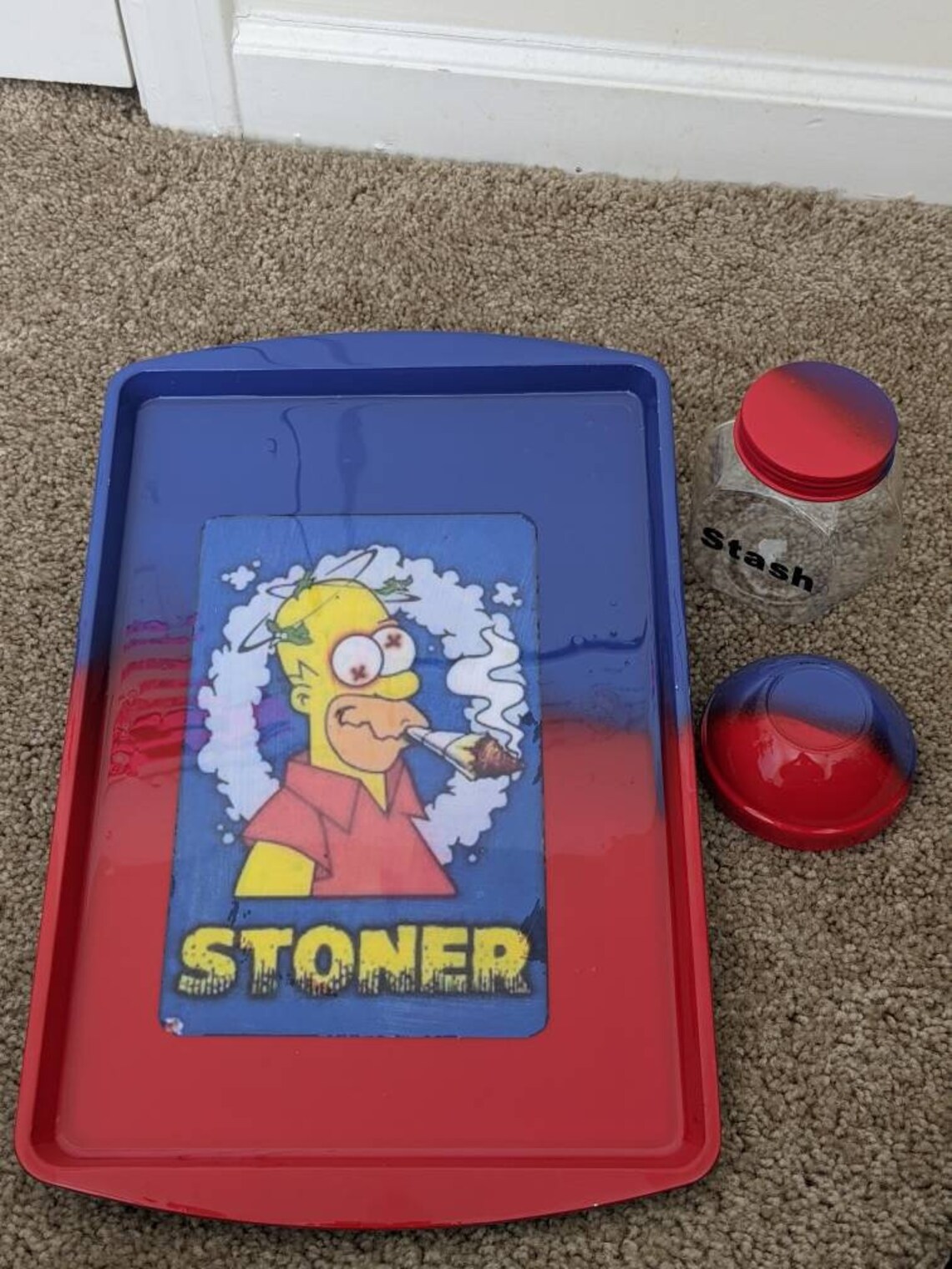 Homer Simpson Rolling Tray/rolling Tray Set/weed Tray/420 - Etsy