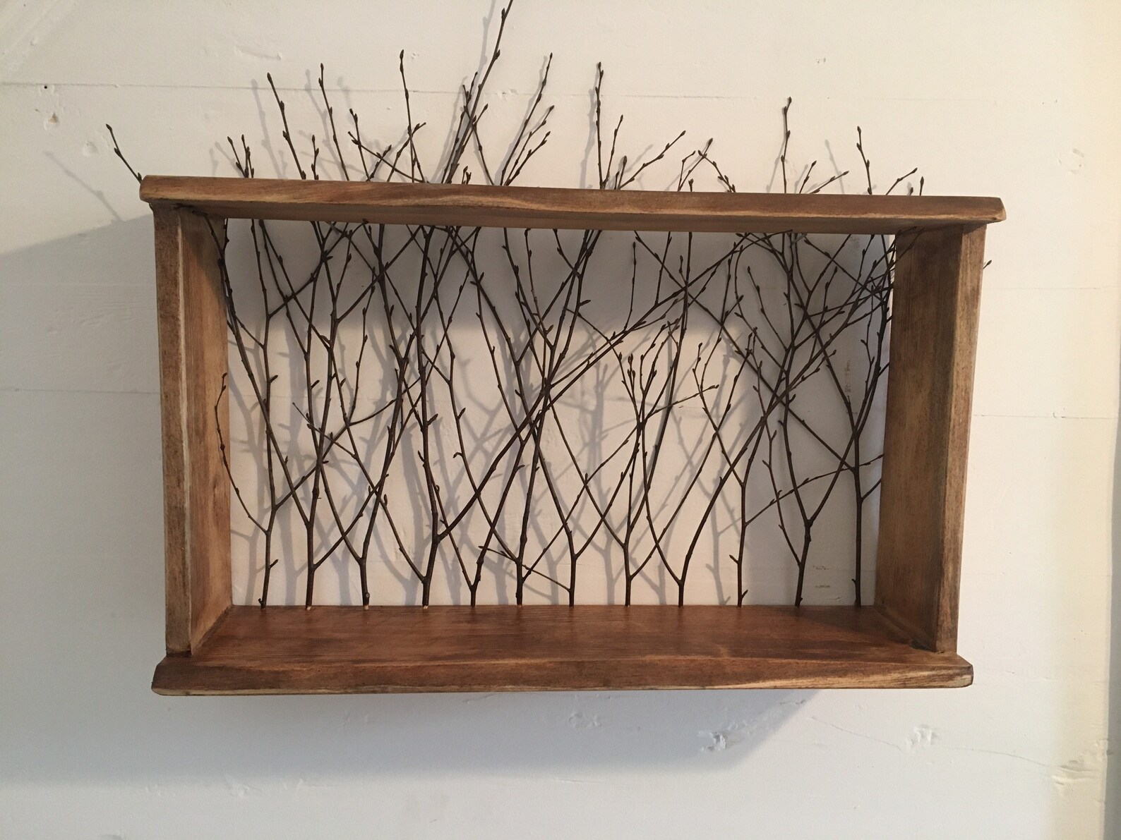 Wood Wall Shelf Rustic Wall Decor Cottage Wall Decor - Etsy