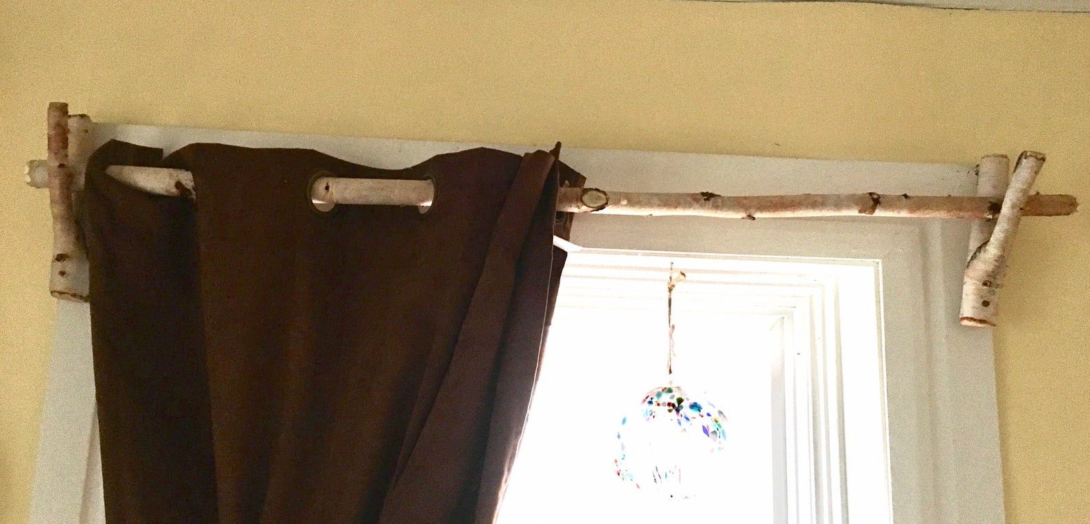 Birch Pole Curtain Rod Rustic Decor Birch Logs White Birch - Etsy