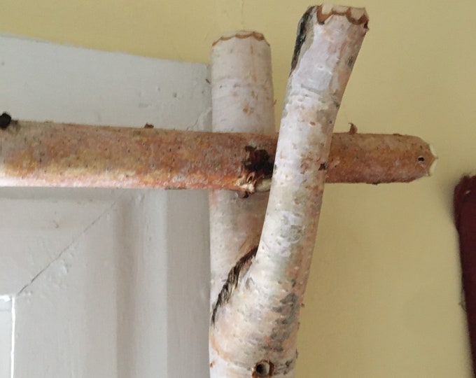 Birch Pole Curtain Rod, Rustic Decor, Birch Logs, White Birch Decor - Etsy