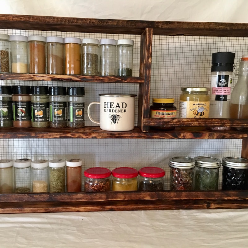 Kitchen Spice Rack - Etsy
