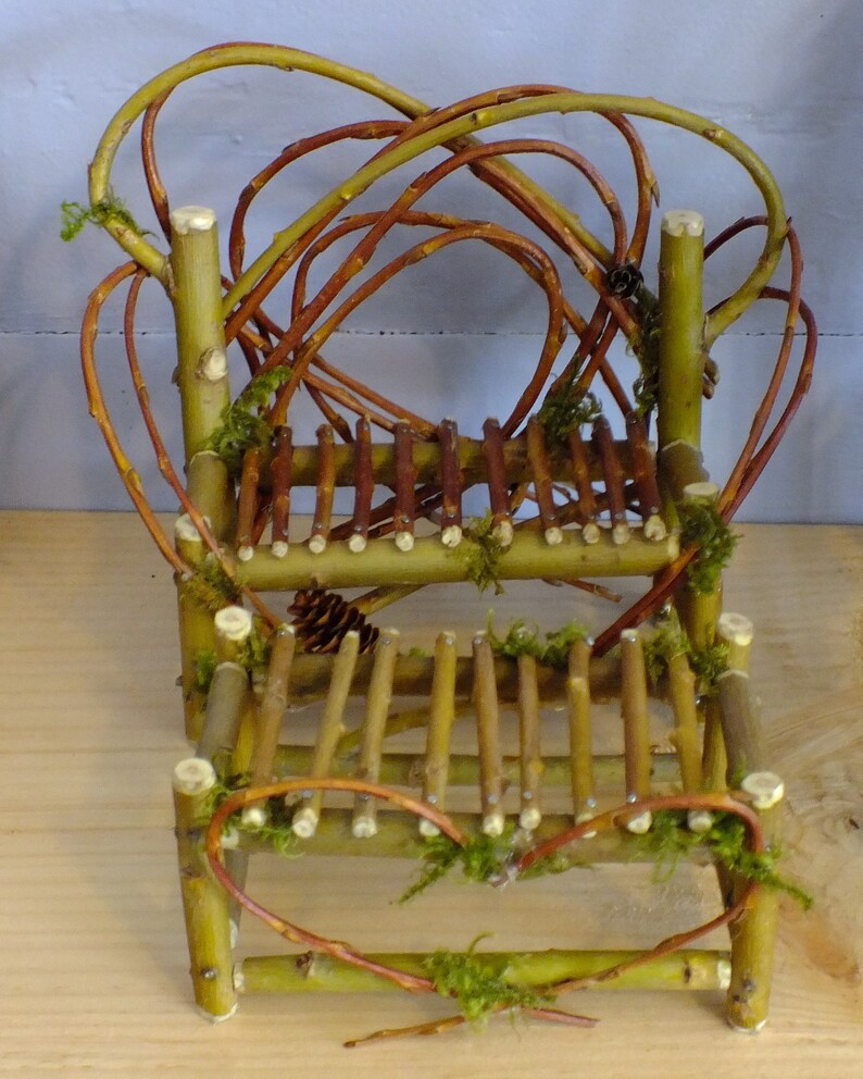 Miniature Fairy Bench and Table Fairy Furniture Fairy - Etsy
