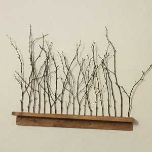 Birch Twig Wall Shelf Nature Inspired Decorcottage Decor - Etsy