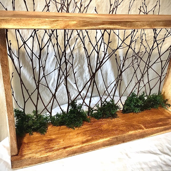 Rustic Wall Shelf - Etsy