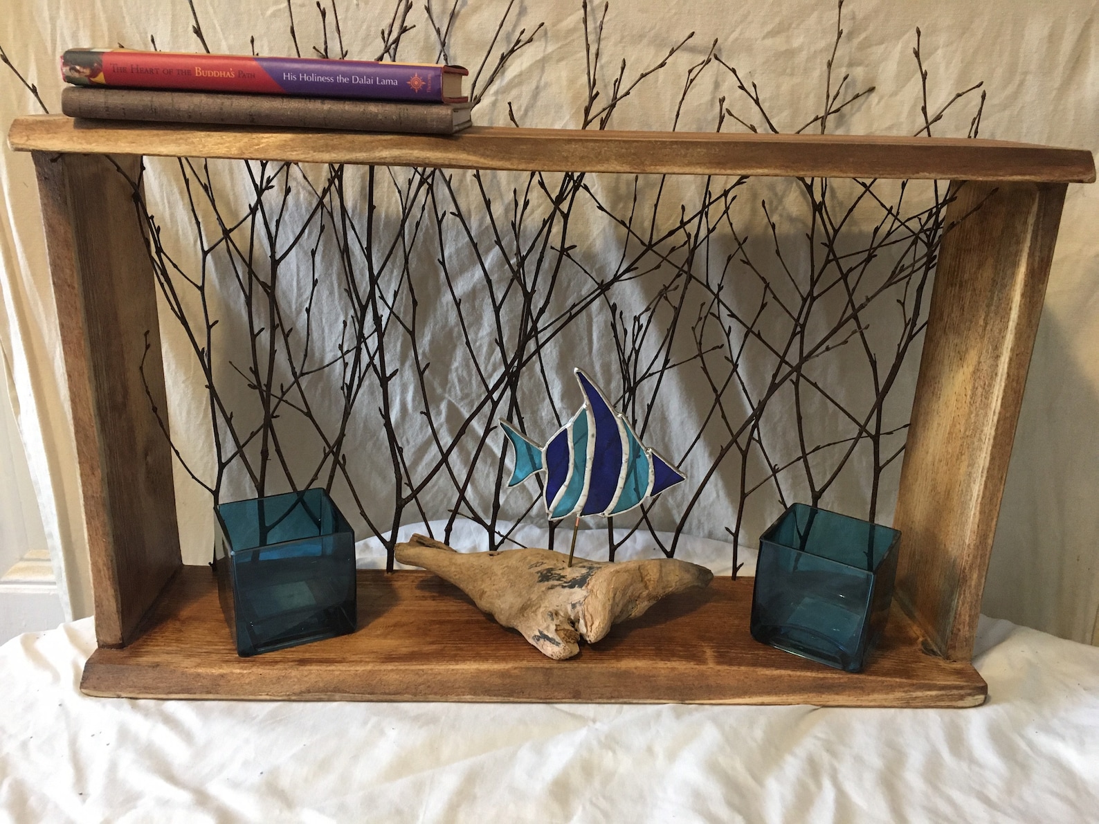 Wood Wall Shelf Rustic Wall Decor Cottage Wall Decor - Etsy