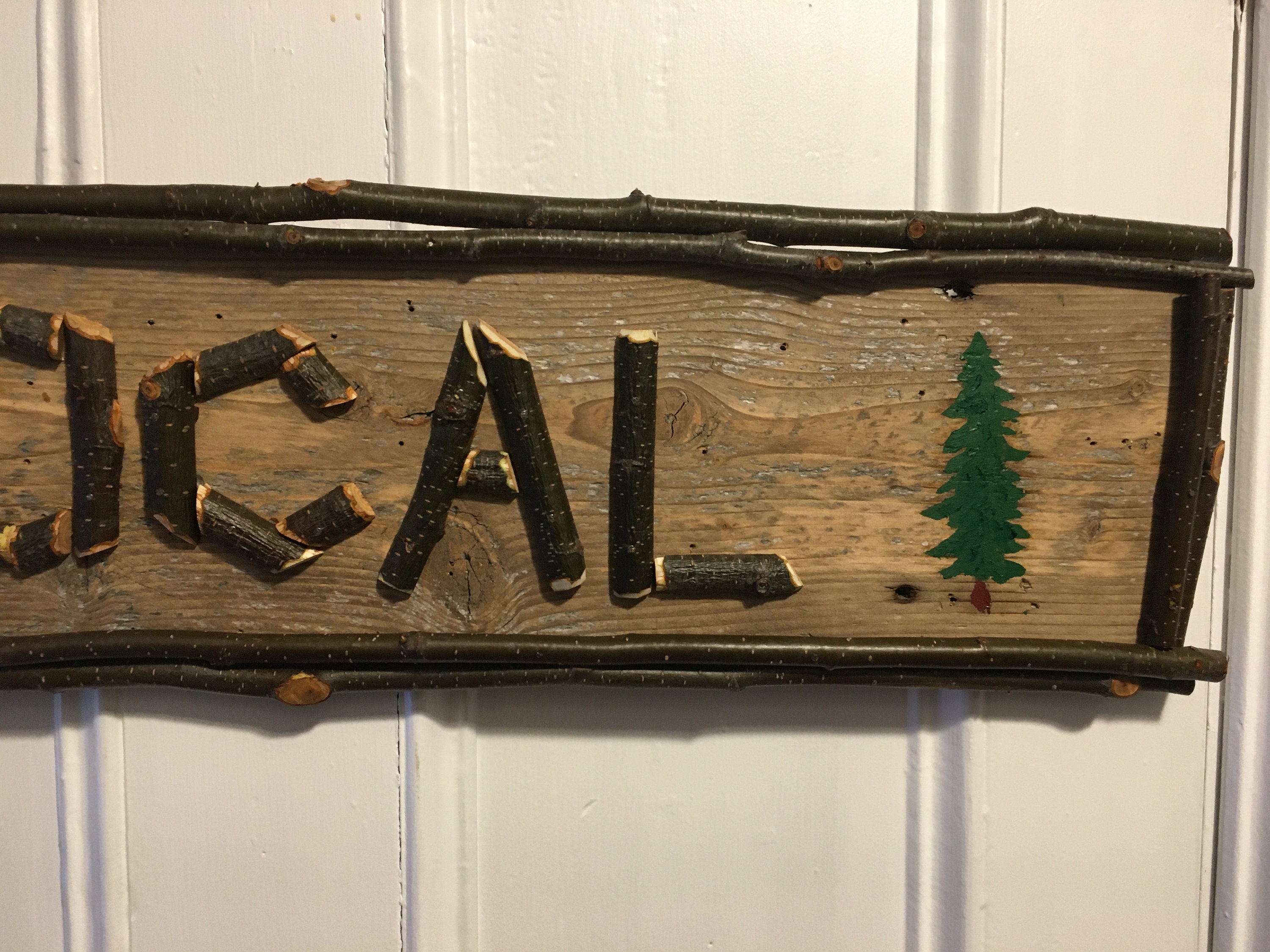 Adirondack Custom Twig Sign American Sign Patriot Sign | Etsy Canada