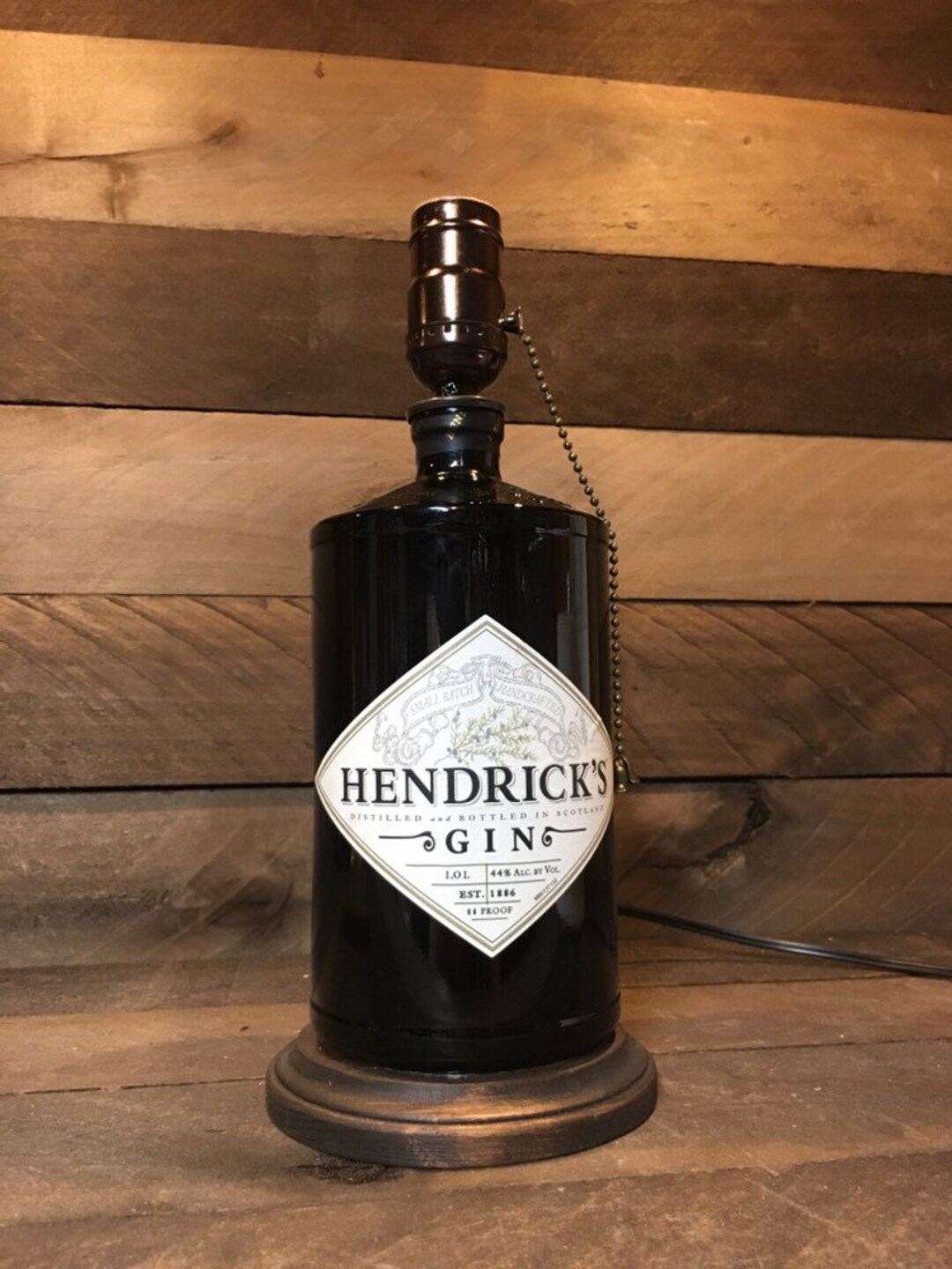 Hendrix Gin Bottle Lamp - Etsy
