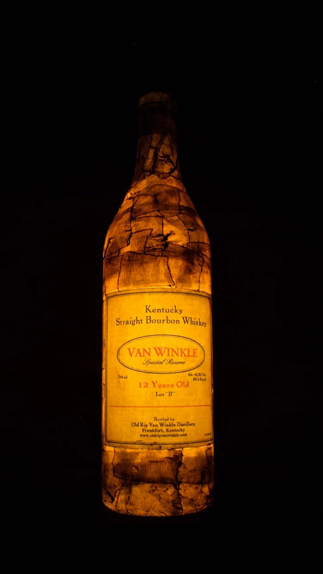 Repurposed Van Winkle Special Reserve 12 Year Lot B Bourbon Bottle ...