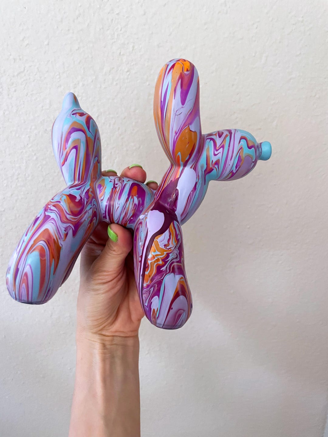Balloon Dog Ceramic Painted Sculpture - Etsy