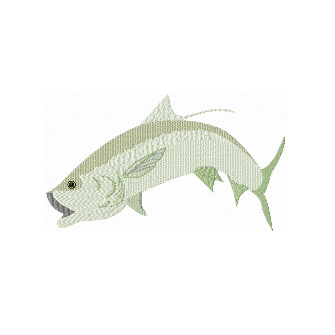 Tarpon Machine Embroidery Design - Etsy