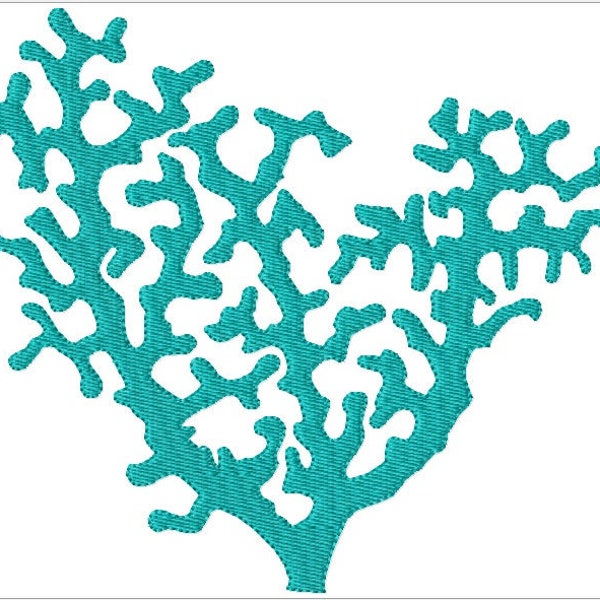 Coral Embroidery Design - Etsy