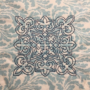 4 TILE DESIGNS Single Stitch Machine Embroidery - Etsy