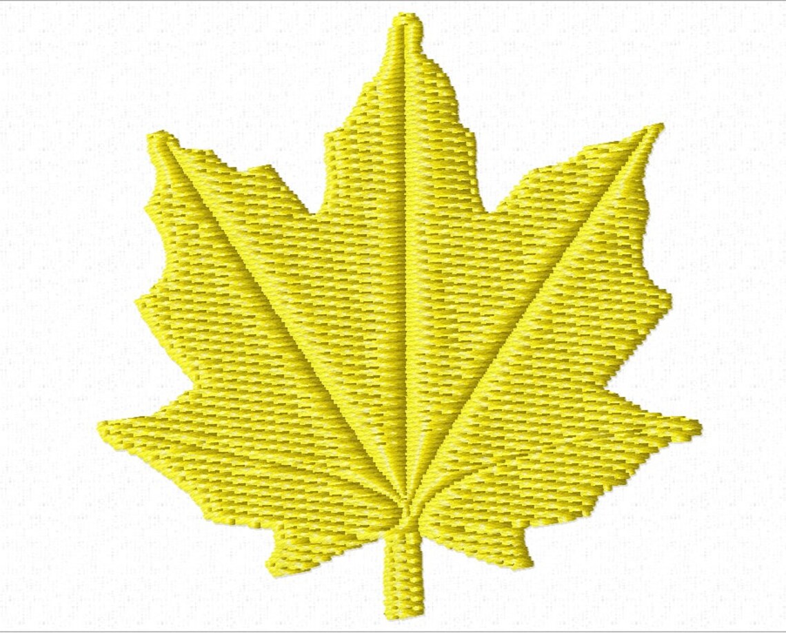 2 Inch Fall Leaves Embroidery Design Set of 3 designs | Etsy