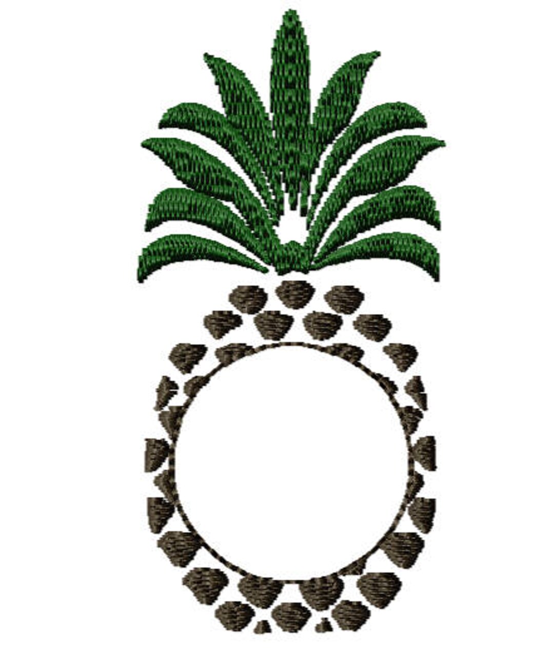 Monogram Frame Pineapple - Etsy