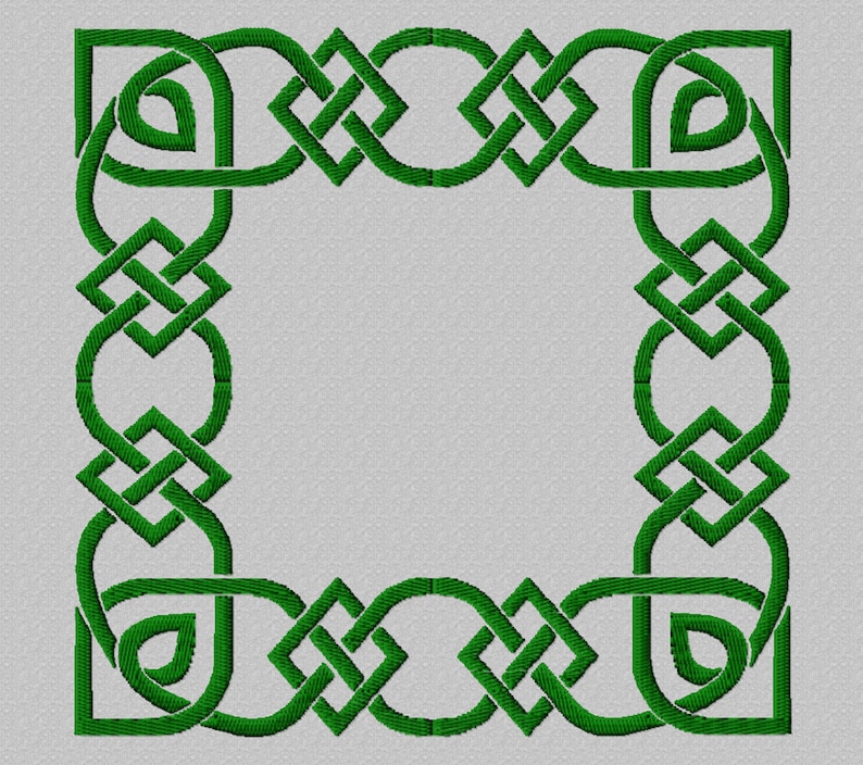 Celtic Knot Border Machine Embroidery Design - Etsy
