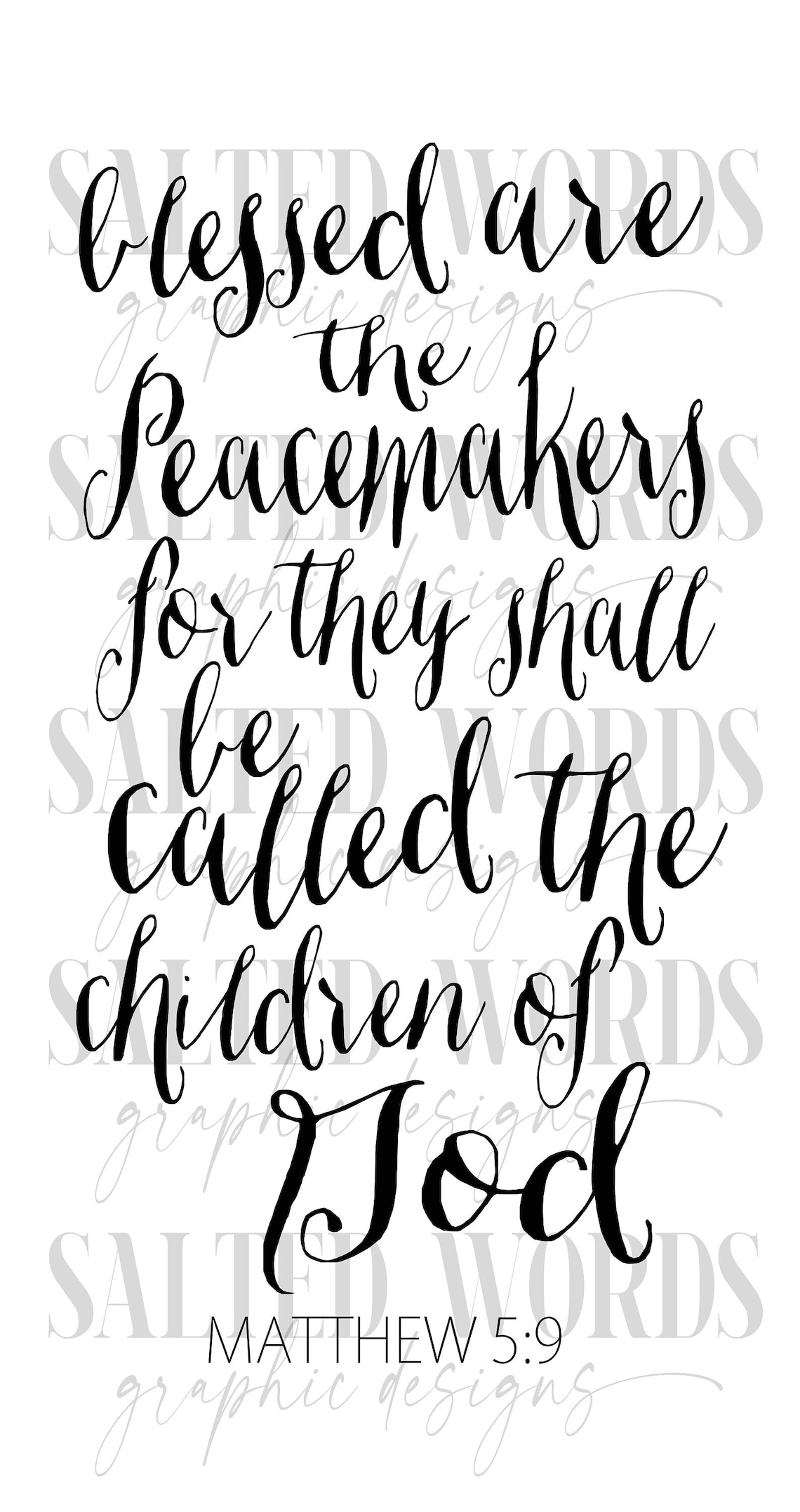 Blessed Are the Peacemakers SVG Digital Download / Silhouette Cut Files ...