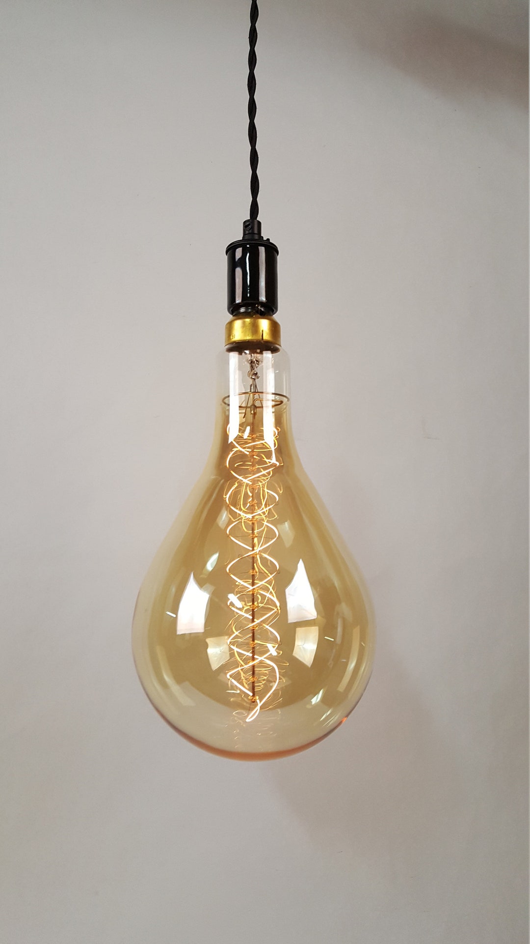 Giant Edison Bulb Plug in Pendant Light Vintage Style With 12 Foot Cord ...