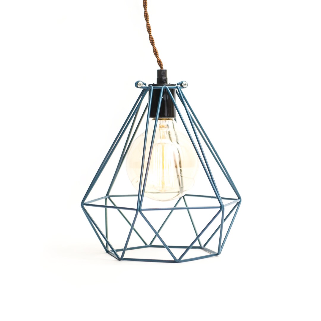 Geometric Cage Pendant Light - Etsy