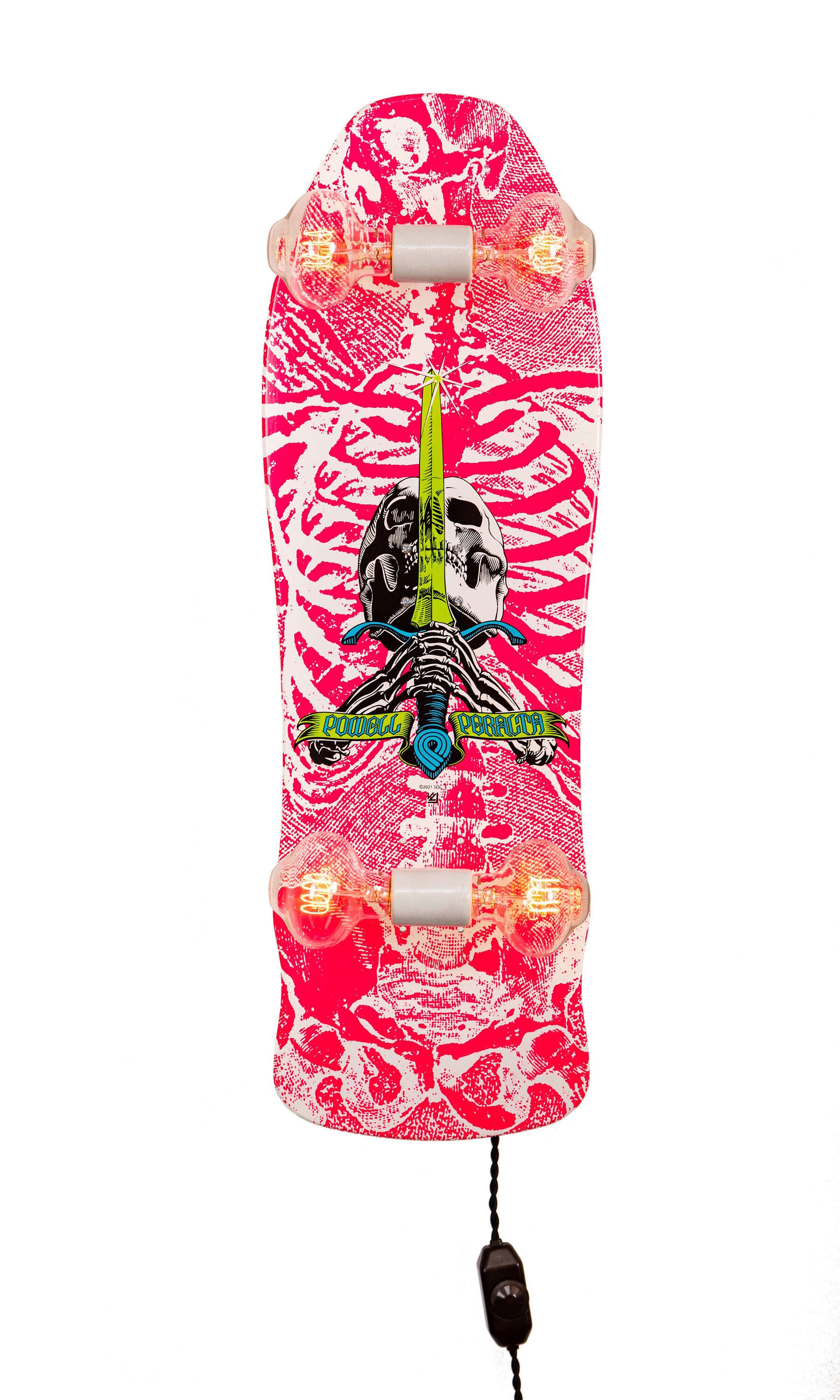 Powell Peralta Geegaw Skull and Sword Hot Pink Skateboard Light - Etsy