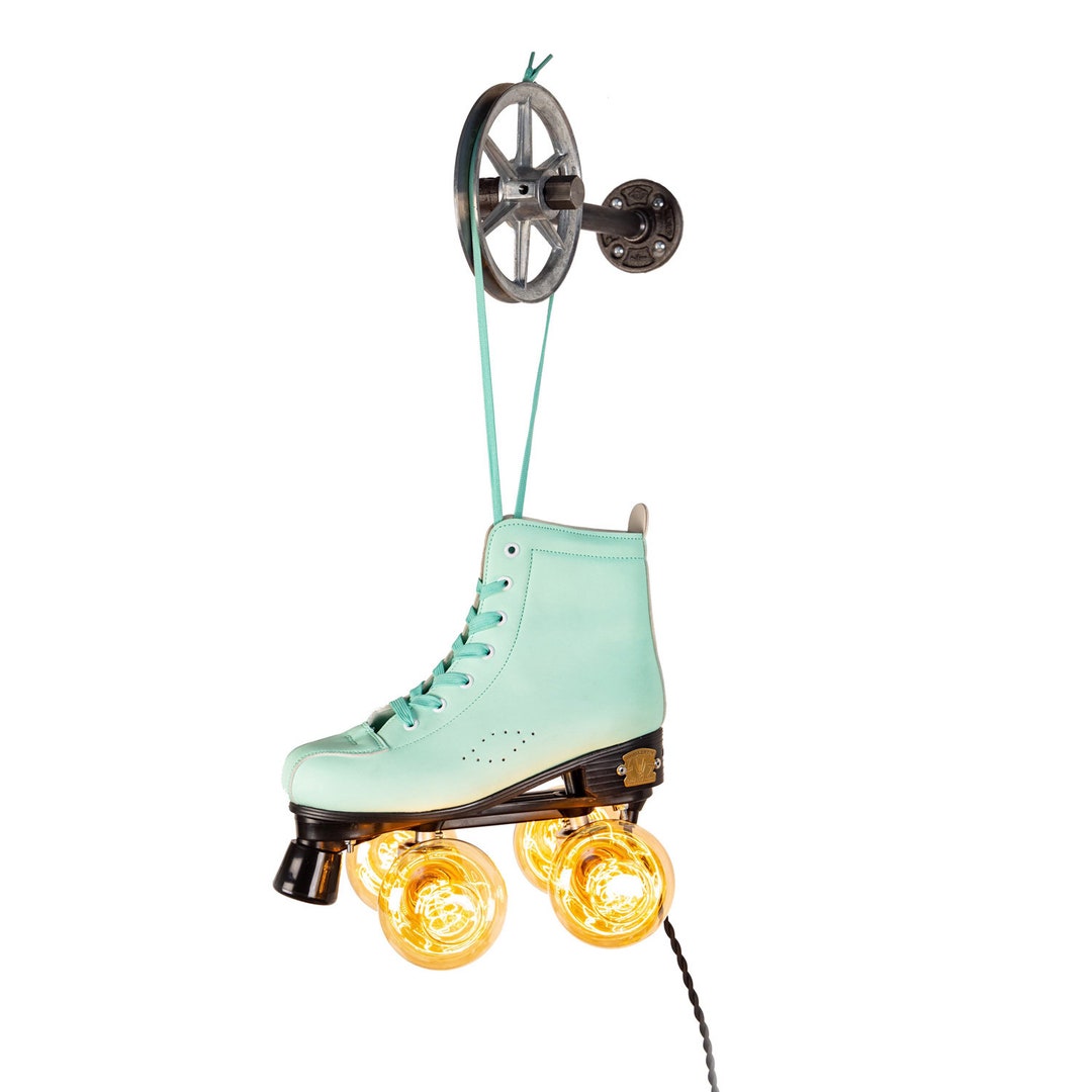 Roller Skate Light With Pulley (mint) - Etsy
