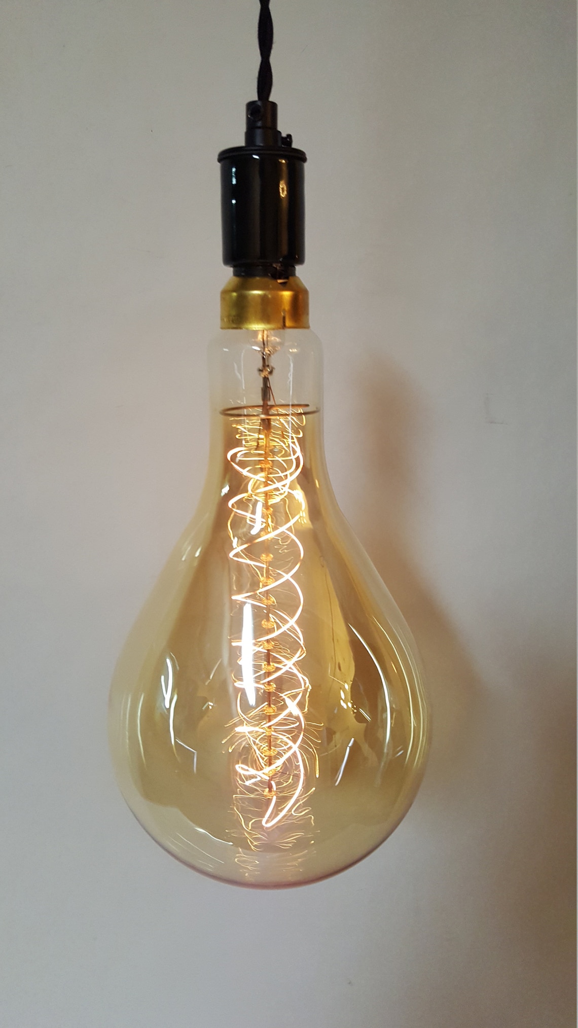 Giant Edison Bulb Plug in Pendant Light Vintage Style With 12 Foot Cord ...