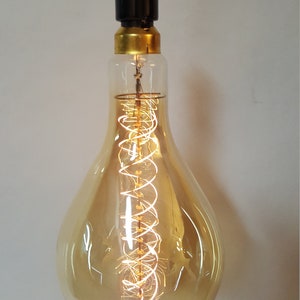 Giant Edison Bulb Plug in Pendant Light Vintage Style With 12 Foot Cord ...