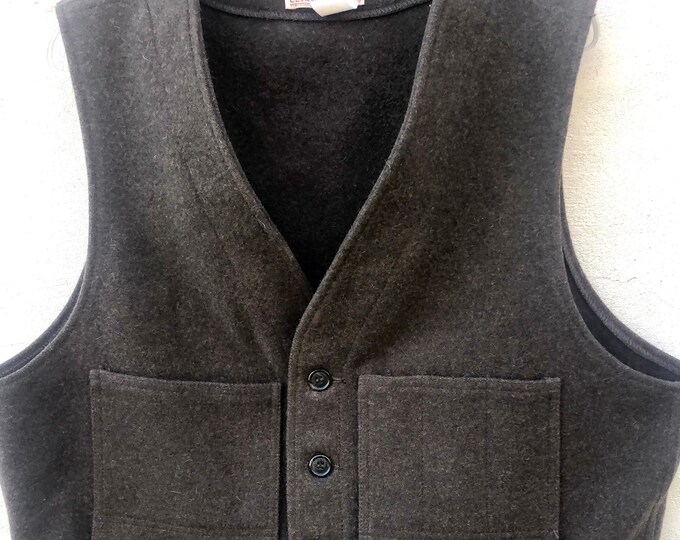 Brown Filson Mackinaw Wool Vest//mens Size 46//iconic Filson Style and ...