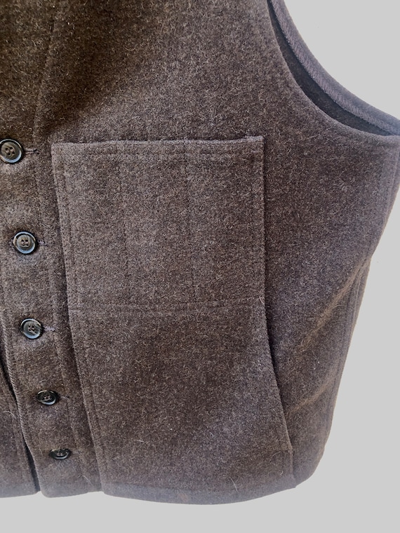 Filson Mackinaw Wool Vest//Brown//Mens size 46//Iconi… - Gem