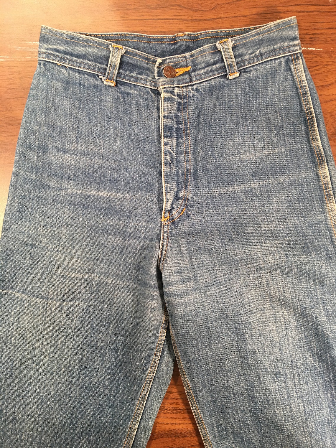 70s Hash Jeans Superman Embroidered Back Pocket Patch Boho Hippy High ...