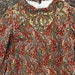 60s Paisley Velvet Gown With Gold Embroidery and Multi Colored Glass ...