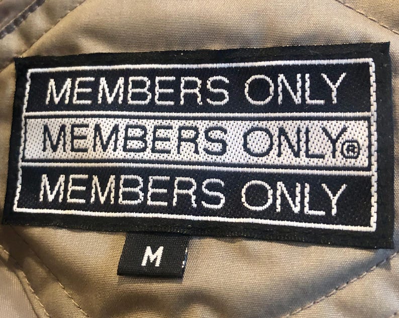 1990s Vintage "members Only" Jacket//quality Warm Winter Jacket//gray ...
