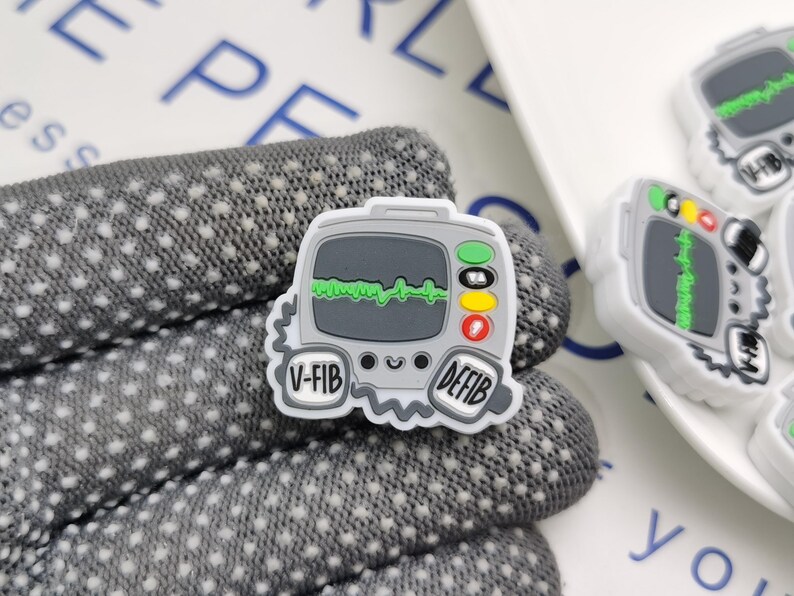 Silicone Bead V-FIB DEFIB Defibrillator Focal Bead for Pen Bracelet ...