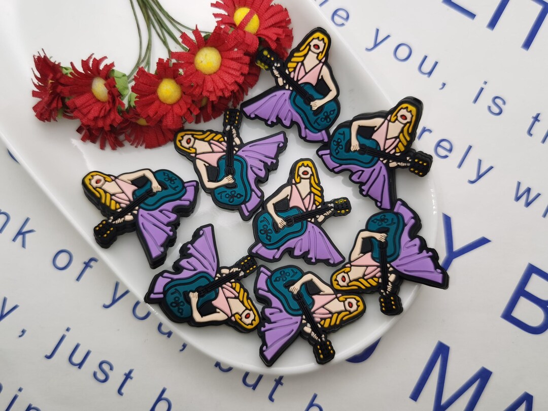 Silicone Bead Guitar Singer Taylor Girl Focal Bead for Pen Bracelet ...