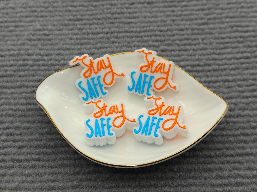 Silicone Bead Stay Safe Focal Bead DIY Charm Pen Finding ZS2020 - Etsy