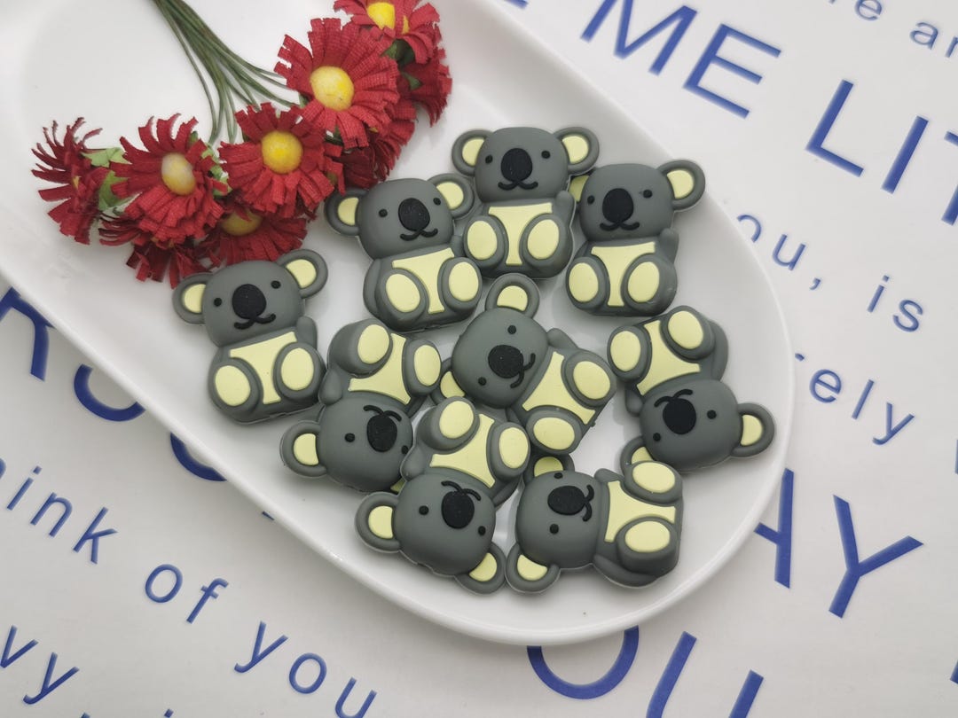 Silicone Bead 3D Koala Bear Focal Bead for Pen Bracelet Necklace ...