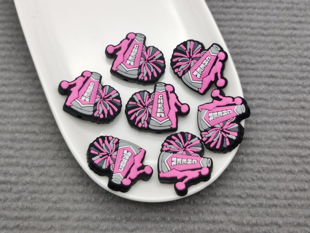 Silicone Bead Cheer Cheering Squad Cheerleaders Focal Bead for Pen ...