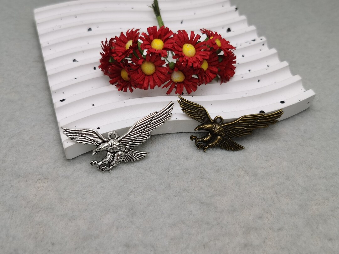 6/20 Pieces Metal Eagle Hawk Vulture Falcon Bird Pendant Necklace ...