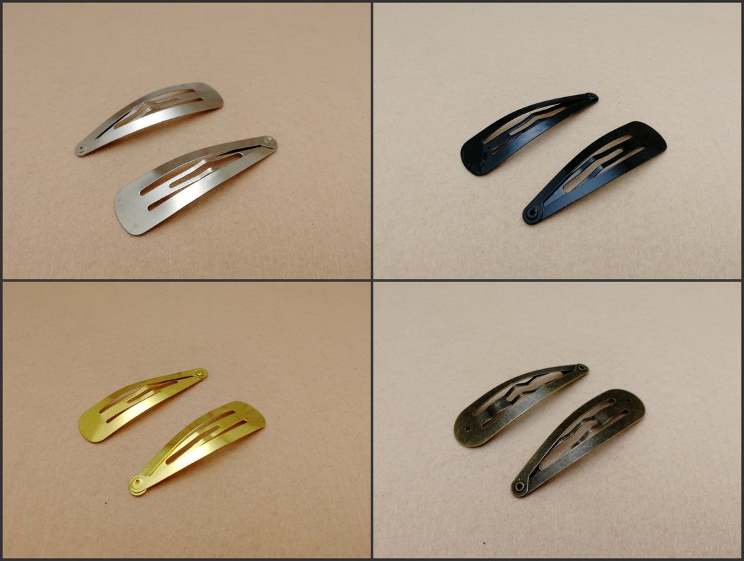 10/100 Pieces 50 Mm Length Metal Snap Hair Clip , Head Clip Accessory ...