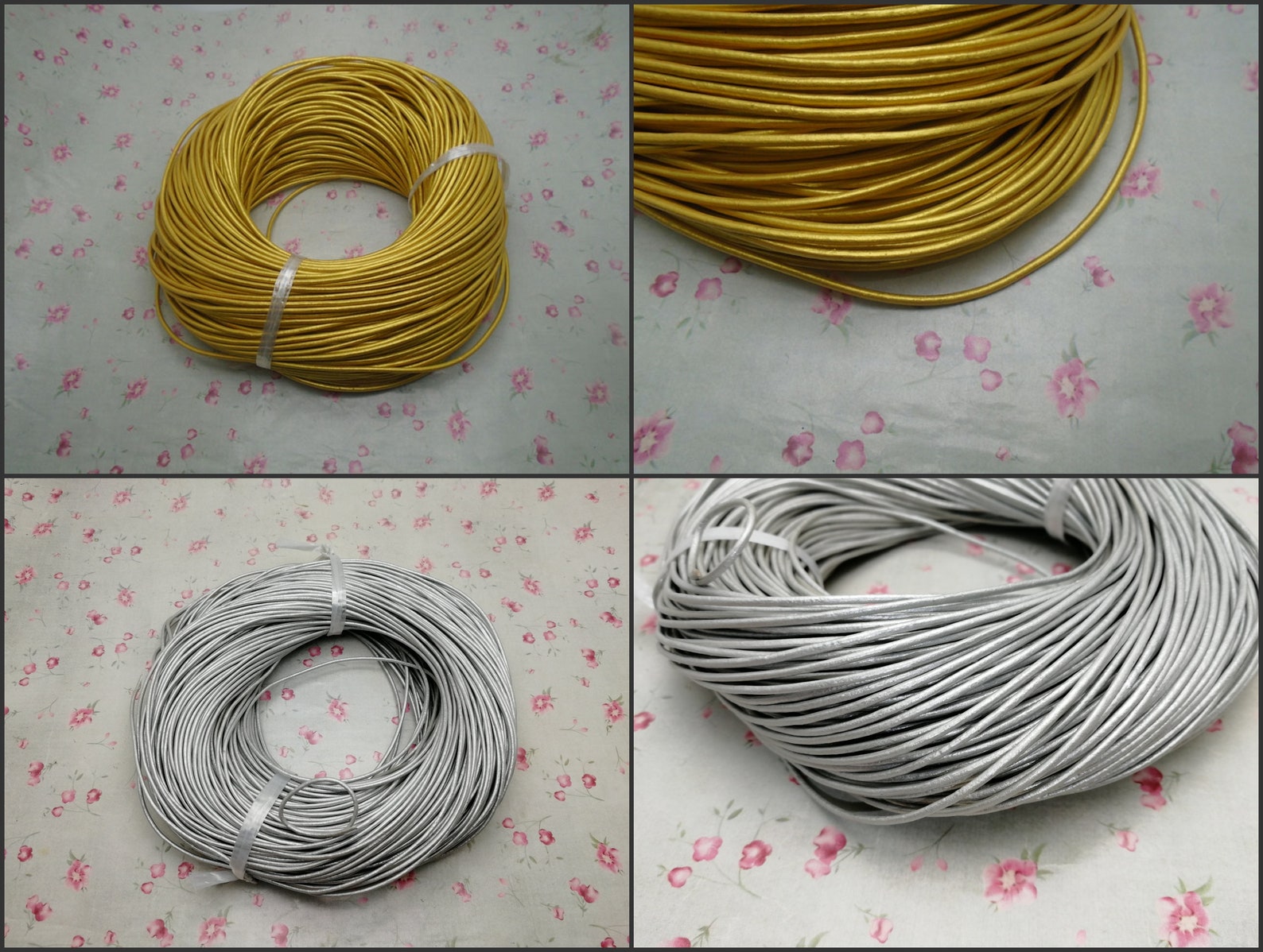 21 Colors Option 92 Meters 1.5mm Diameter Round Genuine Real - Etsy