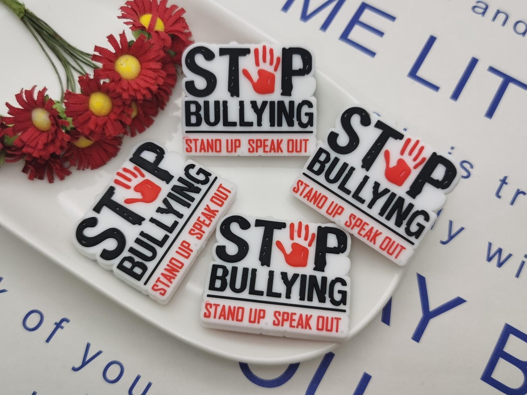 Silicone Bead Stop Bullying Stand up Speak Out Focal Bead for Pen ...