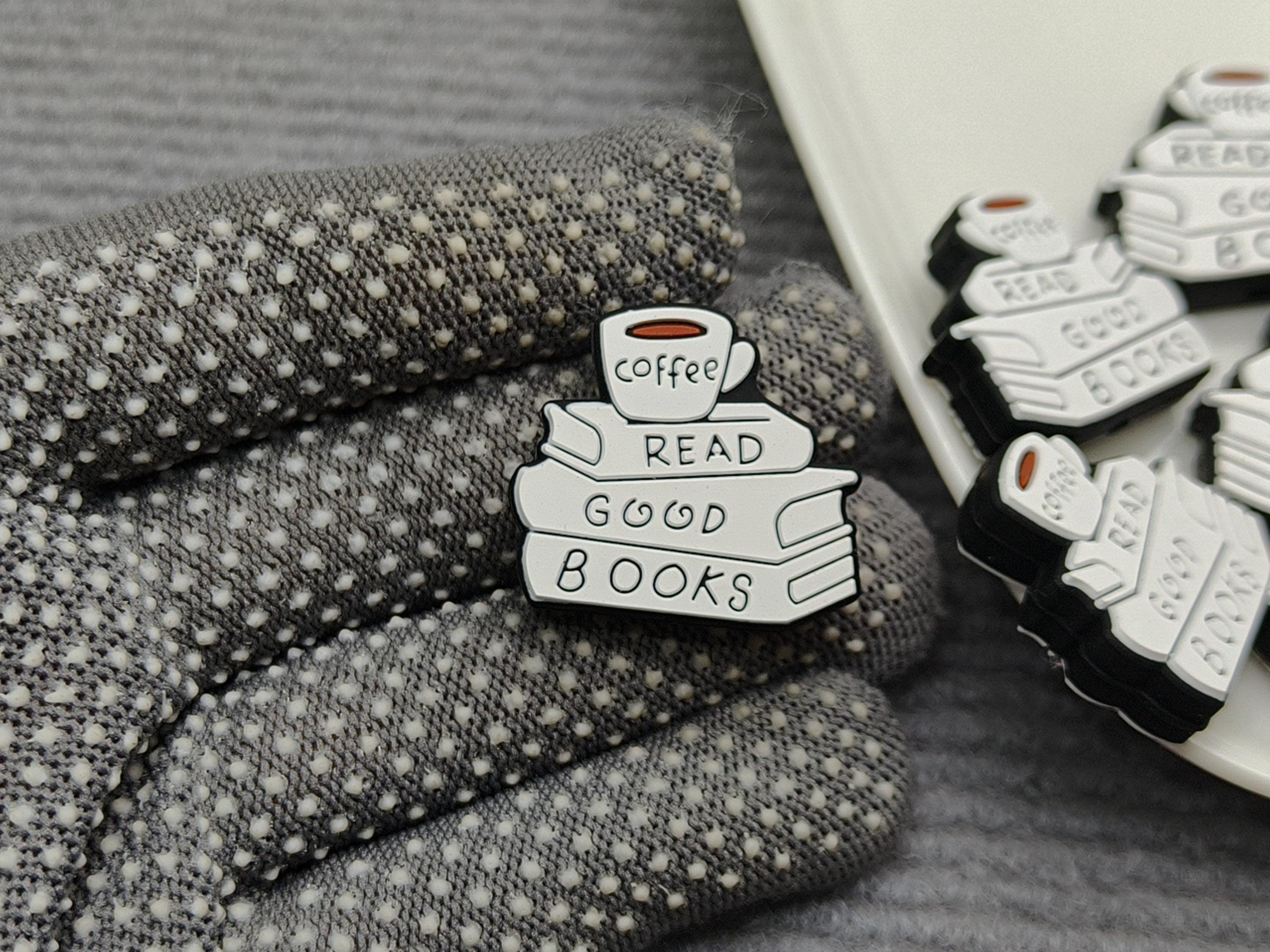 Silicone Bead Drink Good Coffee Read Good Books Focal Bead for Pen ...