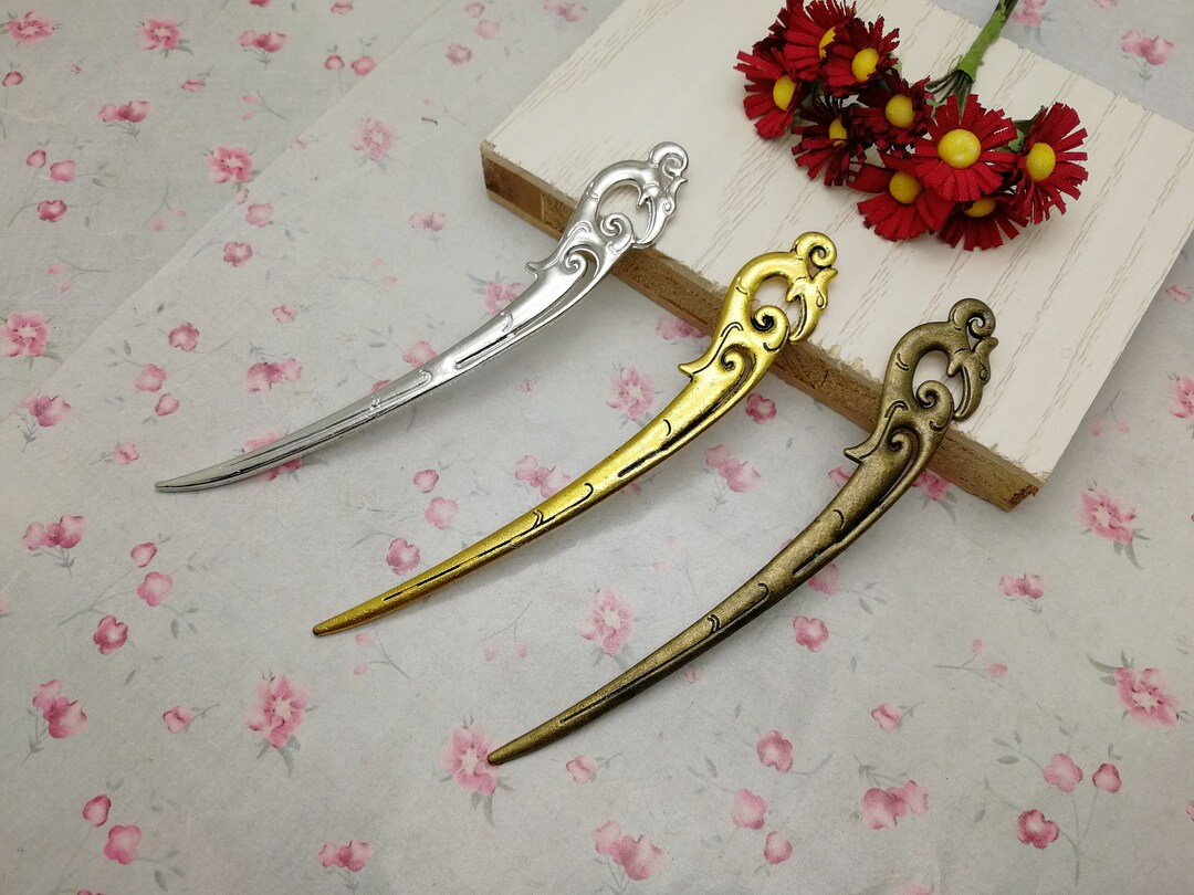 2 / 10 Pieces , Metal Rune Symbol Hair Fork Pin Stick Pick Hairpin ...