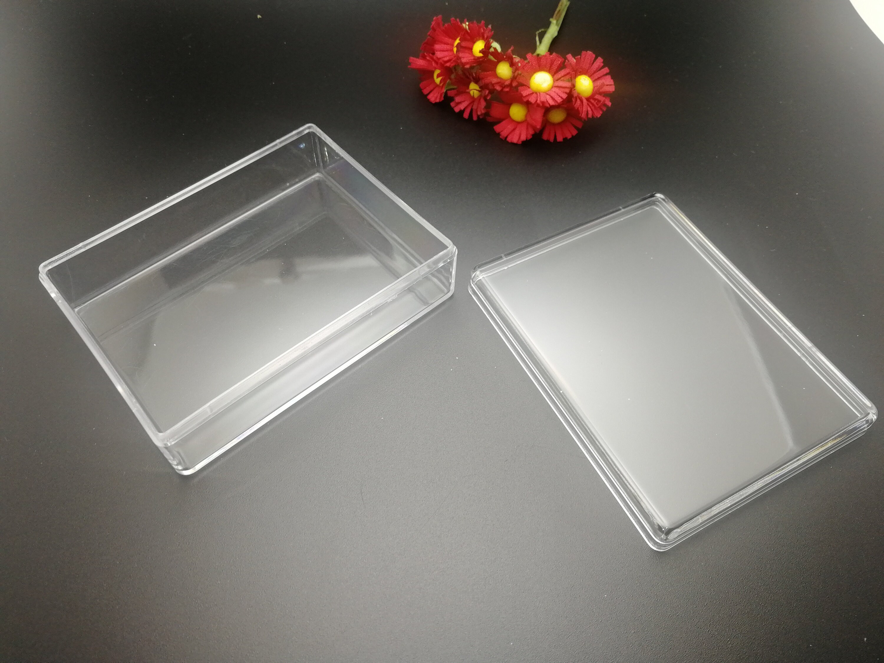 4 Pieces 85x65x25mm Rectangle Shape Clear PS Plastic Box - Etsy UK