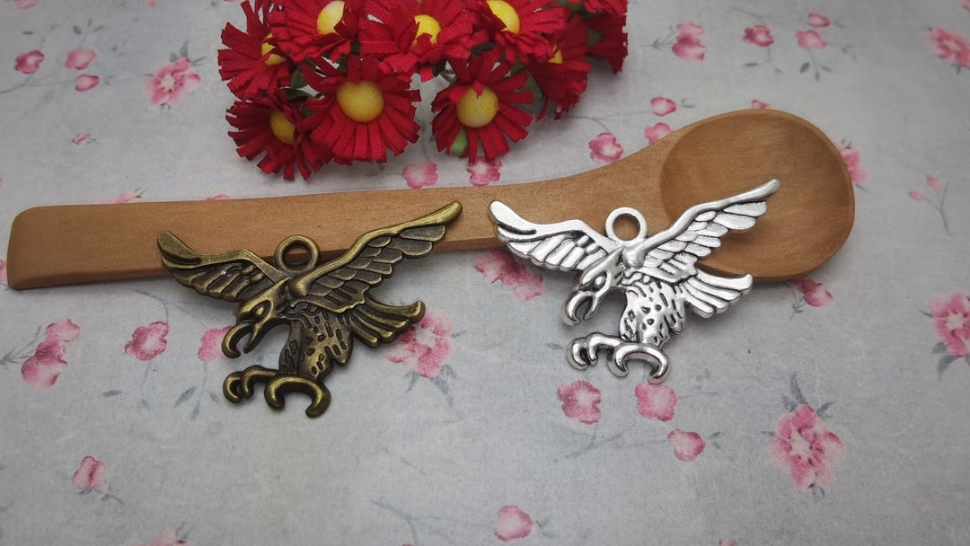 6 / 20 Pieces , Metal Eagle Hawk Vulture Falcon Bird Pendant Charm ...