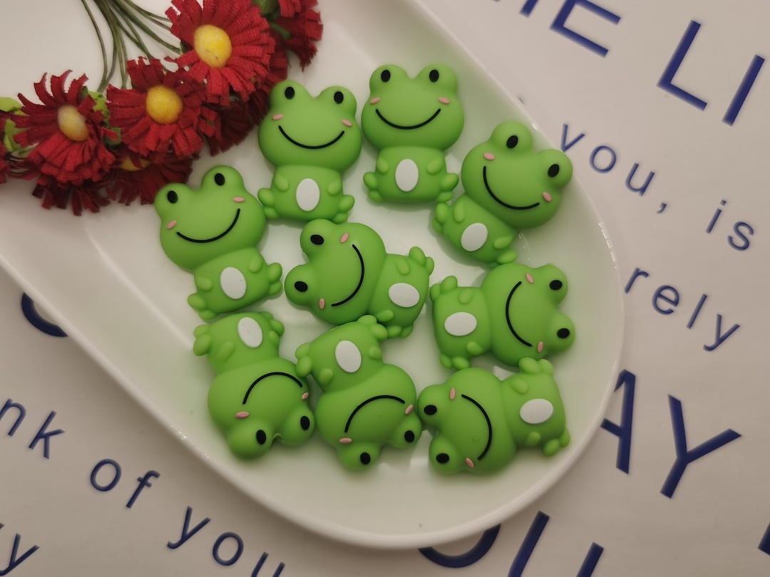 Silicone Bead 3D Frog Focal Bead for Pen Bracelet Necklace Keychain ...