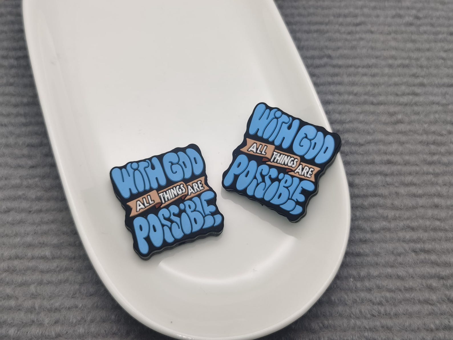Silicone Bead With God All Things Are Possible Focal Bead for Pen ...