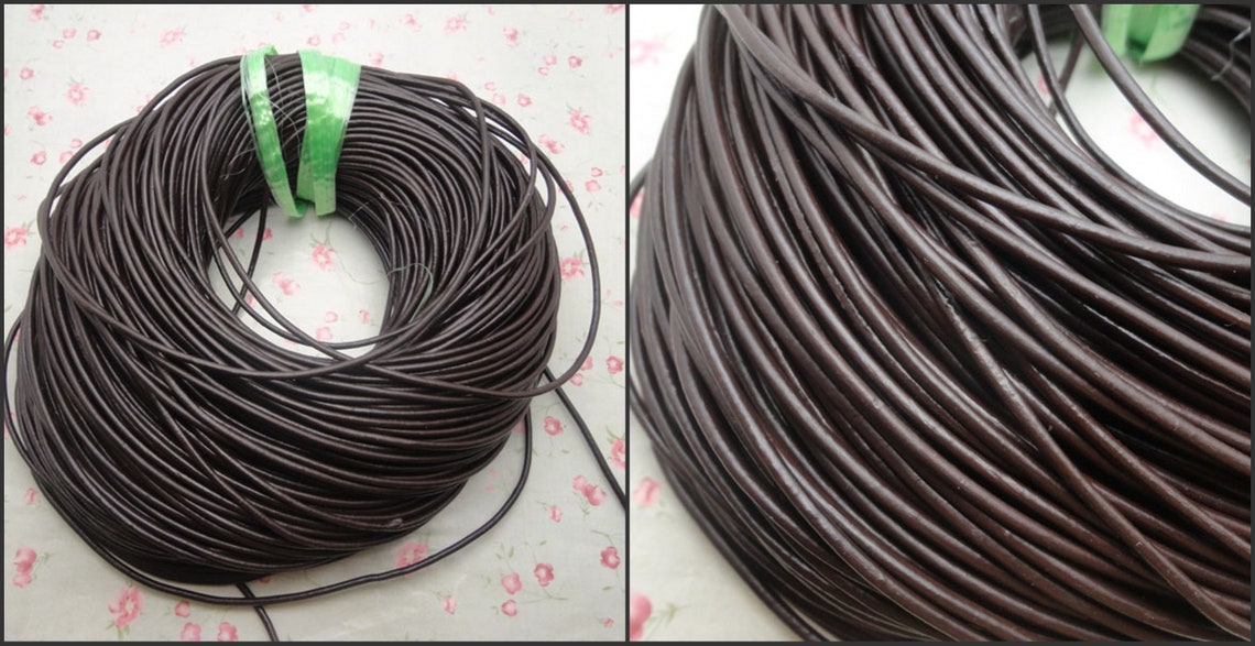 21 Colors Option 92 Meters 1.5mm Diameter Round Genuine Real - Etsy