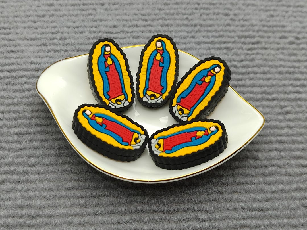 Silicone Bead Virgin Mary Jesus Mother Focal Bead for Pen Bracelet ...